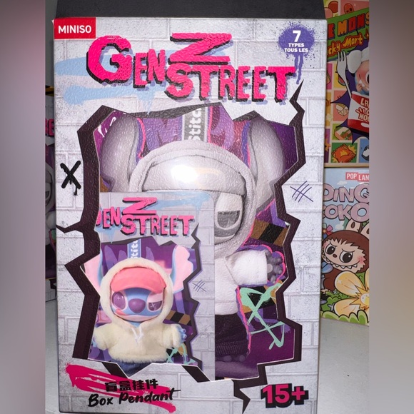 Miniso | Toys | Gen Z Street Stitch Plush Toy With Hoodie | Poshmark